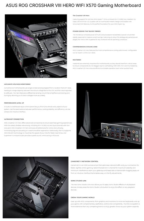 Asus Rog Crosshair Viii Hero Wifi X570 Gaming Motherboard Onecheq Onecheq