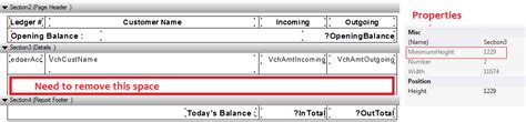 Crystal Report Detail Section Height Not Decreasing Stack Overflow