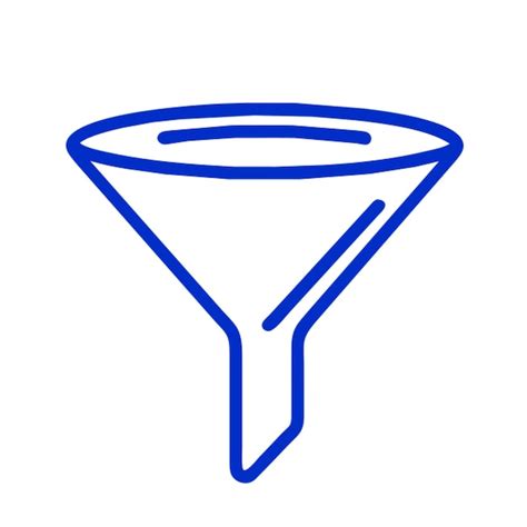 Premium Vector Funnel Icon Outline