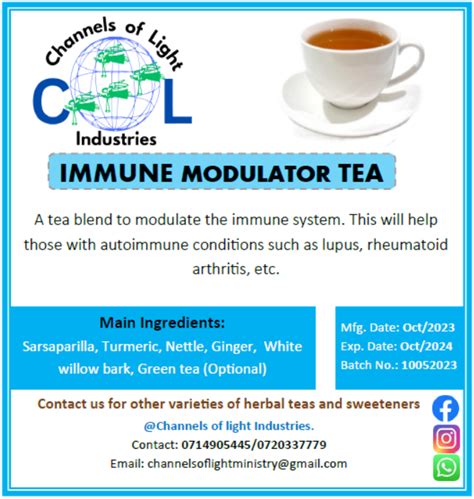Immune Modulator Tea Col Ministry Kenya