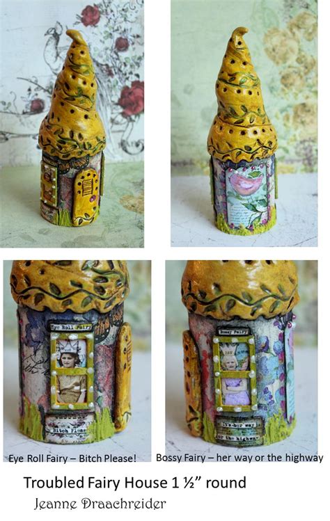 Troubled Fairy House Featuring Clay Roof And Door Artful Gathering