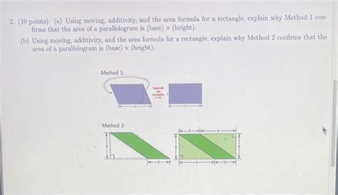 solved 2 10 points a using moving additivity and the