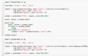 Pysimplegui Python Pysci