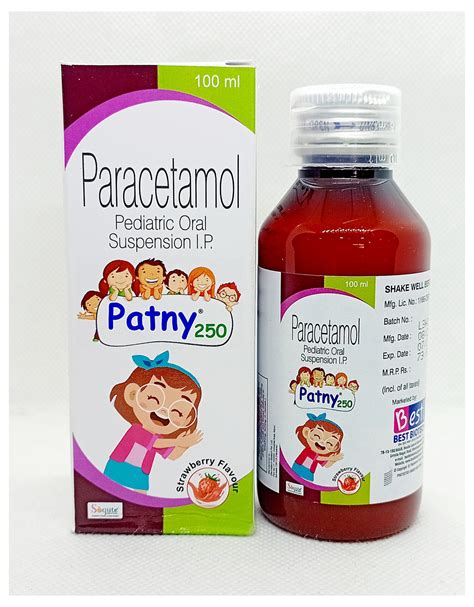 Paracetamol Paediatric Syrup Ip 250 Mg Online Retailer