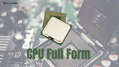 CPU Full Form CPU कय ह CPU क बर म पर जनकर