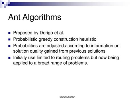 Ppt Ant Colony Optimisation Powerpoint Presentation Free Download
