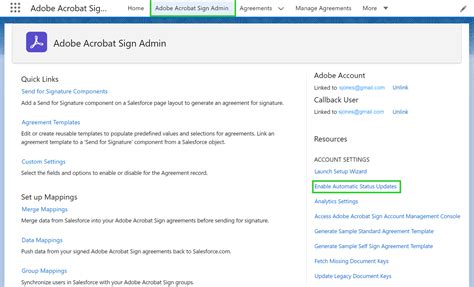 Acrobat Sign For Salesforce Configure The Package