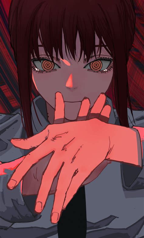 1280x2120 Resolution Makima 4k Chainsaw Man Art 2022 Iphone 6 Plus