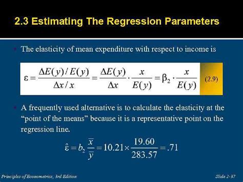 The Simple Linear Regression Model Specification And Estimation