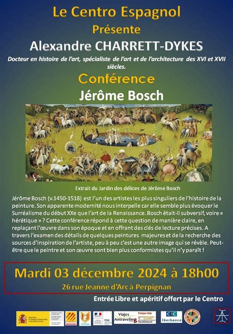 Conférence Jérôme Bosch Centro Espagnol De Perpignancentro Espagnol
