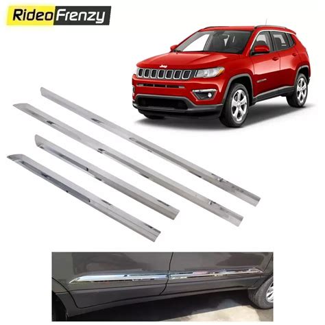 Buy Stainless Steel Jeep Compass Side Beading At Low Prices Rideofrenzy