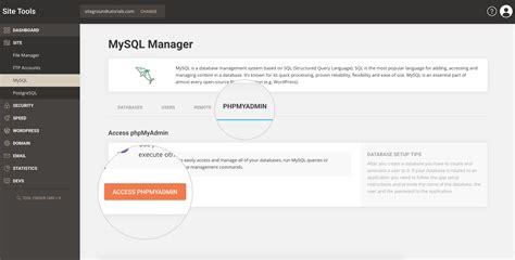 How To Access My MySQL Database SiteGround KB