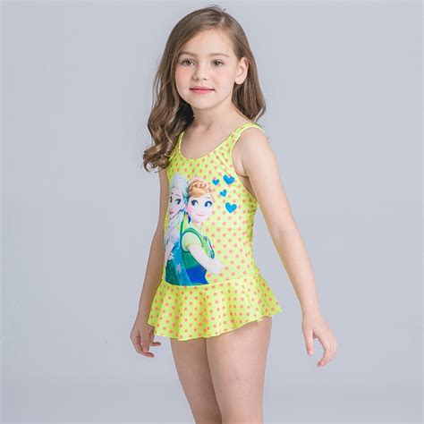 Print Two Piece Teen Girl Swimwear Set