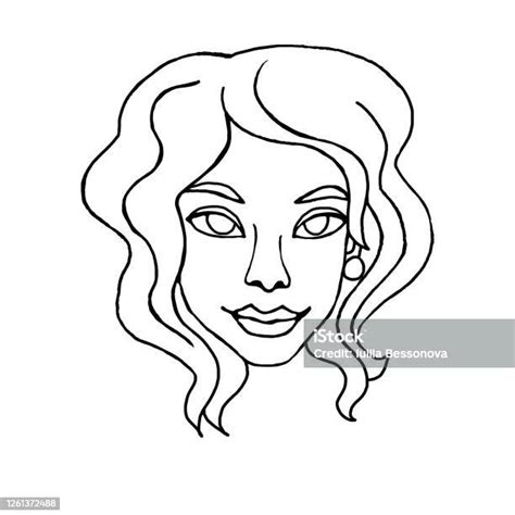 개요는 사람들을 직면합니다 손으로 그린 라인 아트 일러스트 흰색 배경에 고립 된 낙서 스타일의 남자 여자 소년 소녀의 머리 다르고 아름다운 개성 개념에 대한 스톡 벡터 아트