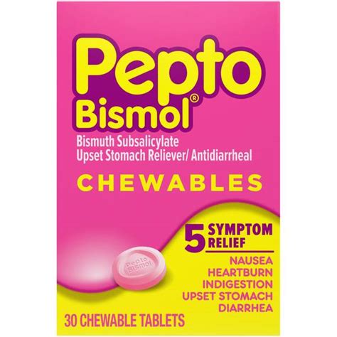Pepto Bismol 30 Count Antacid Tablets 791717 Blains Farm And Fleet