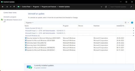 How To Uninstall Windows Updates If They Cause Errors