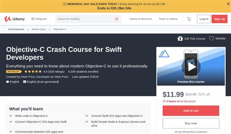 6 Best Objective C Courses Classes And Tutorials Online