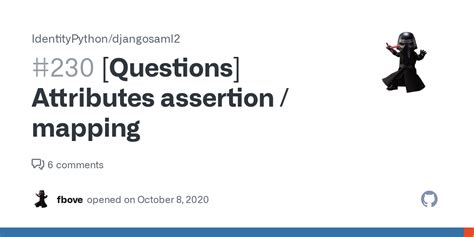 Questions Attributes Assertion Mapping Issue 230