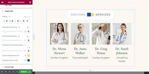 Toggle And Content Switcher Elementor Widgets Motopress