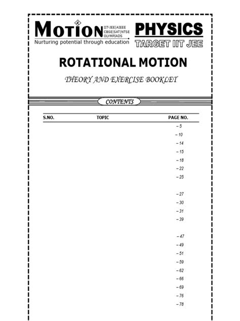 Theorycleaned Pdf Rotation Around A Fixed Axis Angular Momentum