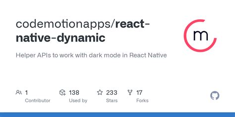 GitHub Codemotionapps React Native Dynamic Helper APIs To Work With