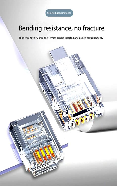 Rj12 Telephone Connector 6p6c 50u Ethernet Modular Plug Buy Rj12