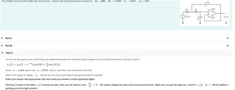 this problem will involve the sallen key circuit