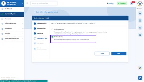 How To Setup Custom Score
