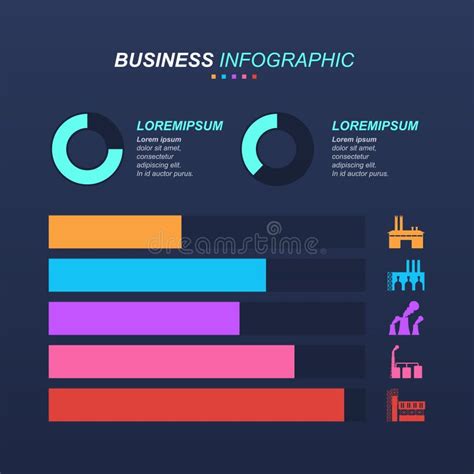 Bar Chart Graph Diagram Financial Analytics Statistical Factory Industrial Business Infographic