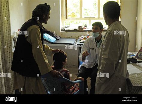 Dr Massoud Physician For The Afghan Border Police Speaks With A