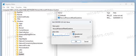 How To Disable Security Questions For Local Account In Windows 11 10