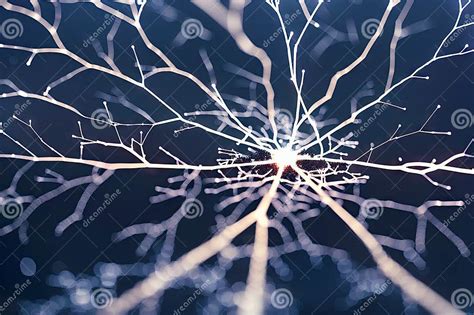 Neuron Nerve Cells 3d As Tree Branches Neural Network Of Human Brain