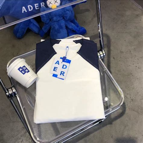 Ader Error เสื้อยืดแขนยาว ผ้าฝ้ายแท้ ทรงหลวม ขนาดเล็ก แฟชั่นฤดูใบไม้
