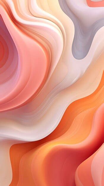 Premium Ai Image Fluid And Abstract Design With Soft Curves And Gradients Ai Generated