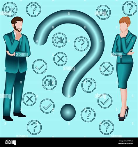 Man And Woman Asking Questions To Identify And Understand The Issue During The Decision Making