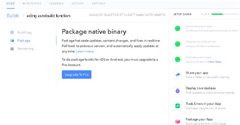 How Do You Build Package Native Binary In Ionic Pro Free Appflow