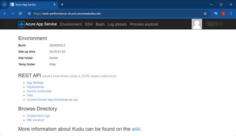 New Kudu For Linux App Service Web Performance Blog