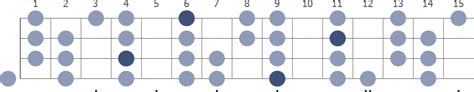C Dorian Bass Guitar Scale