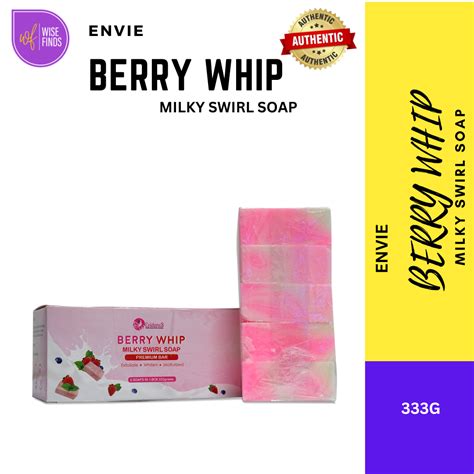 Evidenc3 Berry Whip Milky Swirl Soap Bar With Micro Peeling Effect