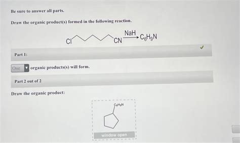 Solved Be Sure To Answer All Parts Draw The Organic