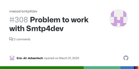 Problem To Work With Smtp4dev · Issue 308 · Rnwood Smtp4dev · Github