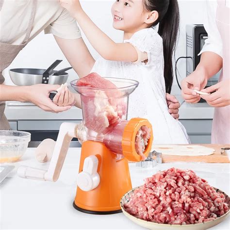 수동 야채 커터 푸드 프로세서 고기 분쇄기 수동 분쇄기 고기 보물 작은 소시지 분쇄기 마늘 매셔 Aliexpress