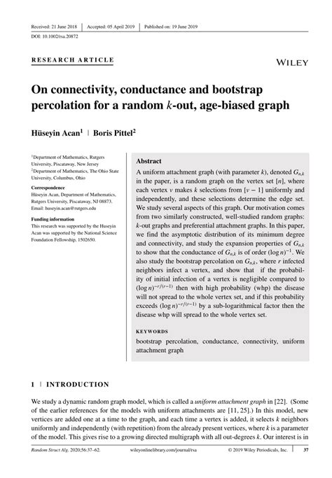 On Connectivity Conductance And Bootstrap Percolation For A Random K Out Age Biased Graph