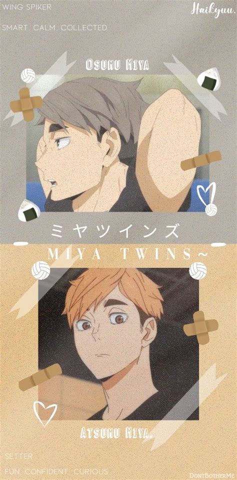 Miya Twins Aesthetic Wallpaper Haikyuu Wallpaper Haikyuu Characters