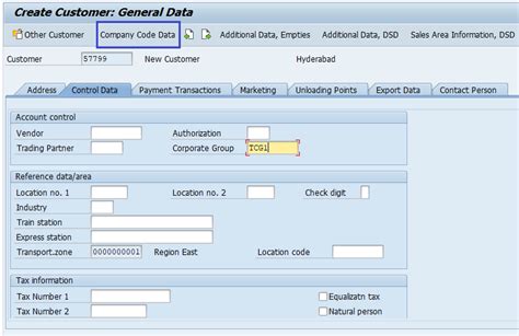 Sap Fico Create Customer Master Data