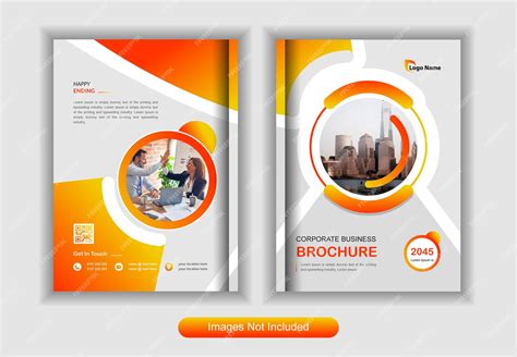 비즈니스 브로셔 표지 디자인 서식 파일 또는 책 표지 연례 보고서 잡지 전단지 서식 파일 프리미엄 벡터