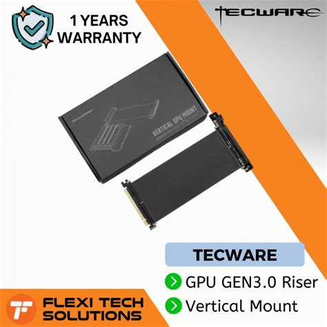 TECWARE Vertical GPU Mount PCIE GEN3 0 Riser For NEXUS Air FORGE S Flexi Tech