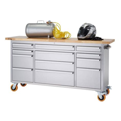 Trinity Pro 72 In W X 19 In D 12 Drawer Rolling Workbench With