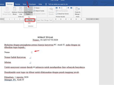 Word 2010 Mail Merge From Excel Cutgera