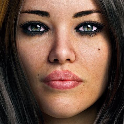 Julia Female Basemesh Character Flippednormals
